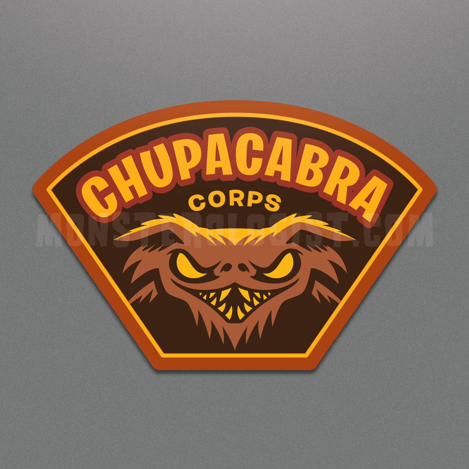 Chupacabra Corps Sticker Cryptozoology Military Badge - Etsy