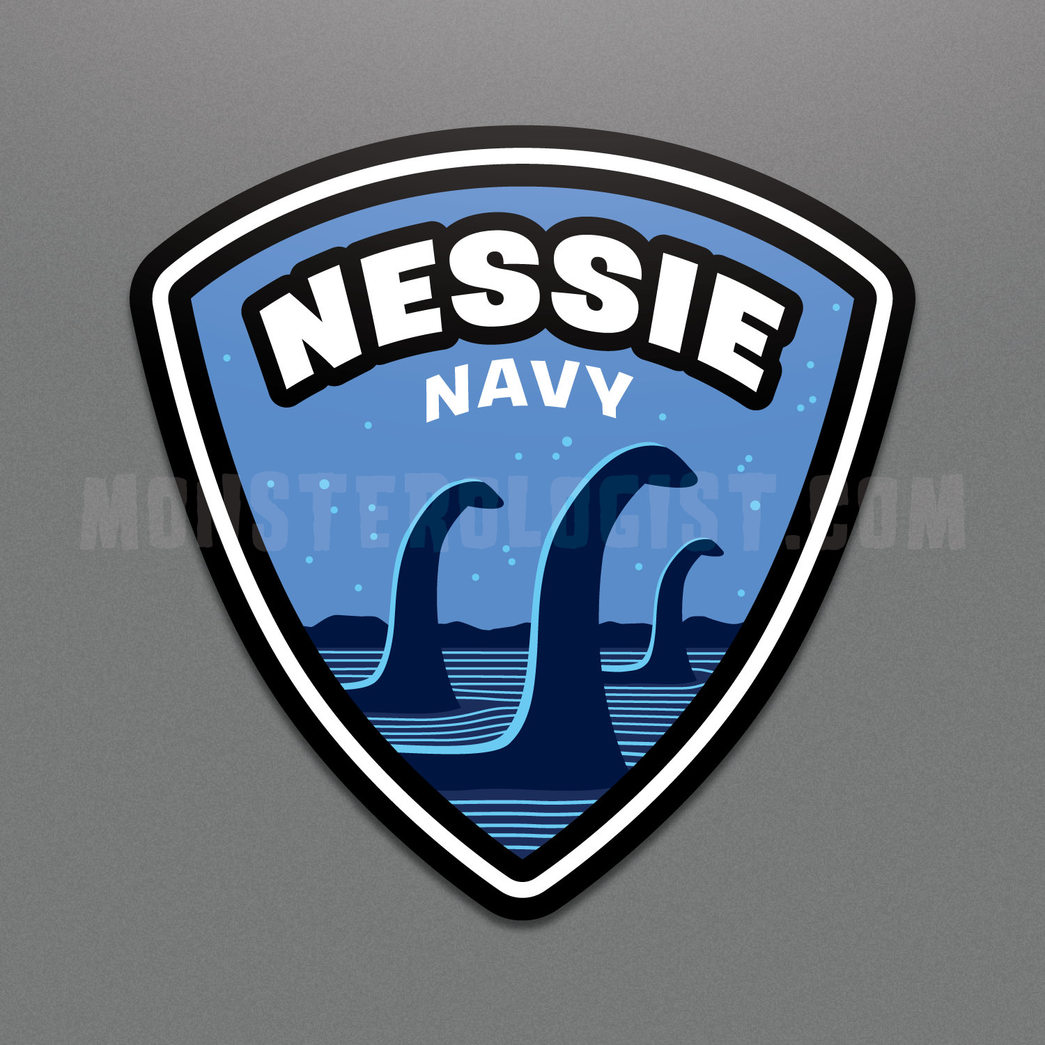 Nessie Navy Sticker | Military Shield/badge/insignia | Loch Ness ...