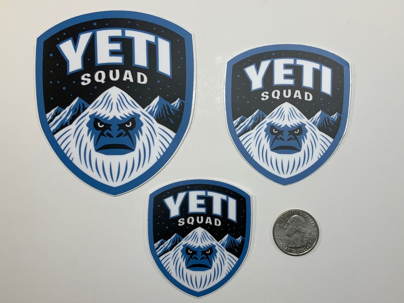 Yeti Squad Sticker Military Shield/badge/insignia Die-cut - Etsy