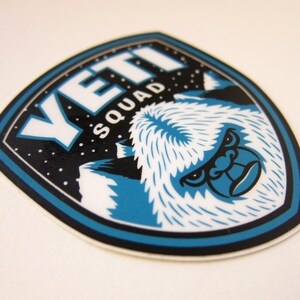 Yeti Squad Sticker Military Shield/badge/insignia Die-cut | Etsy
