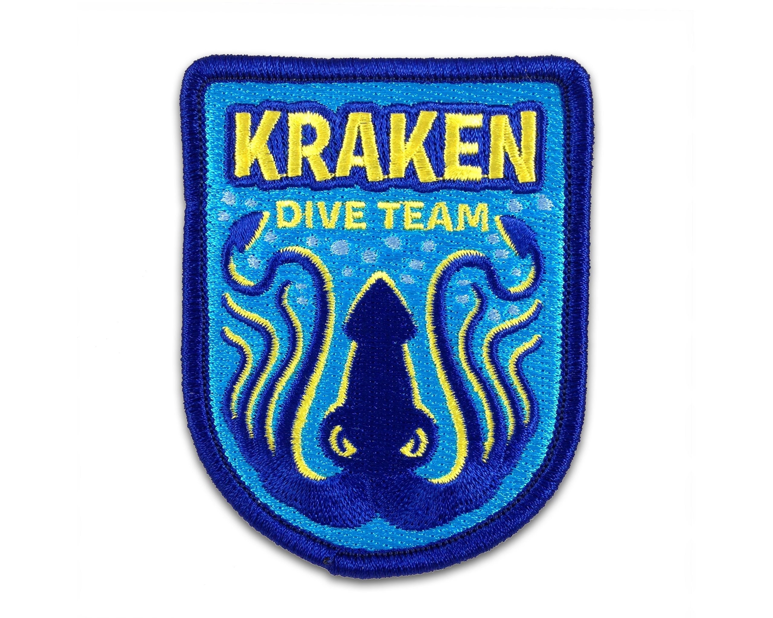 Kraken Dive Team Embroidered Patch Cryptozoology Paranormal - Etsy