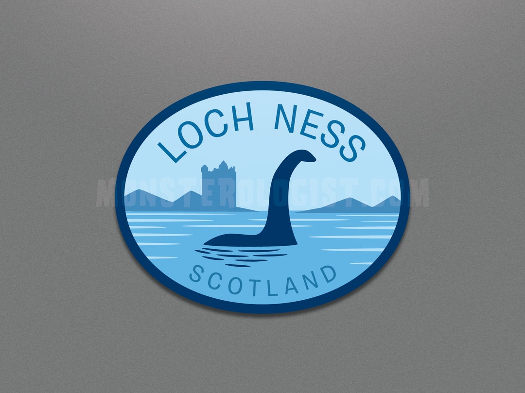 Loch Ness, Scotland Travel Sticker | Loch Ness Monster | Cryptozoology ...