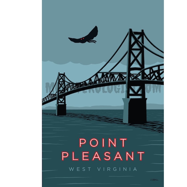 West Virginia Cryptid Poster - Etsy