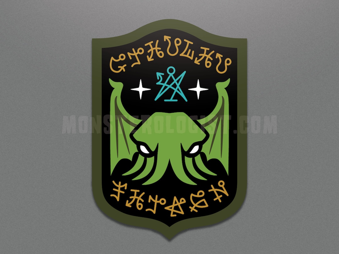 Cthulhu Fhtagn Sticker | Cthulhu | Lovecraft | - Etsy