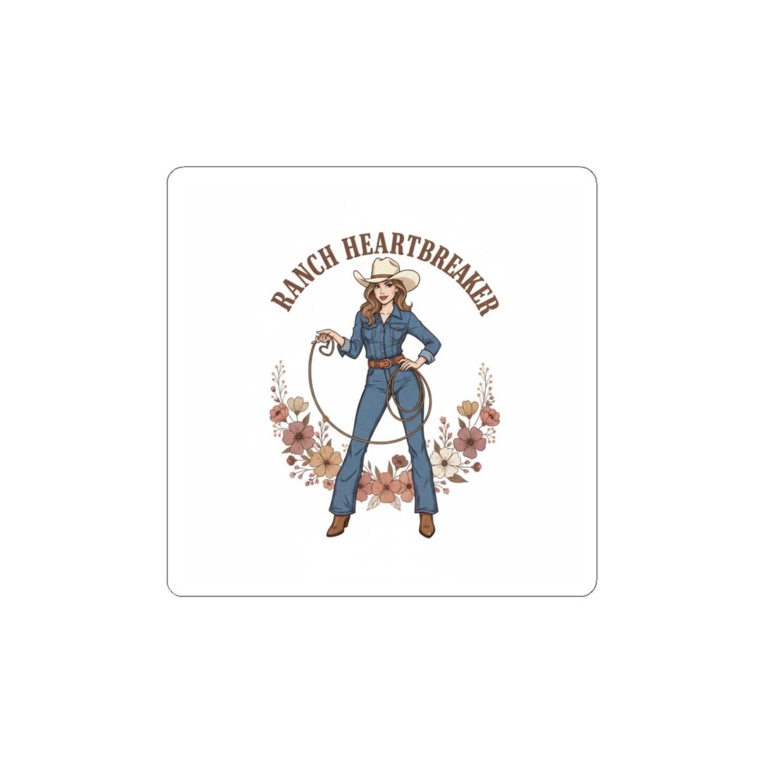 Ranch Heartbreaker Kiss-cut Stickers | Western Valentine, Cowgirl Boot ...