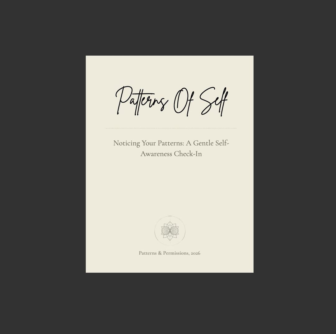FREE Patterns of Self: Noticing Your Patterns Workbook | Trauma ...