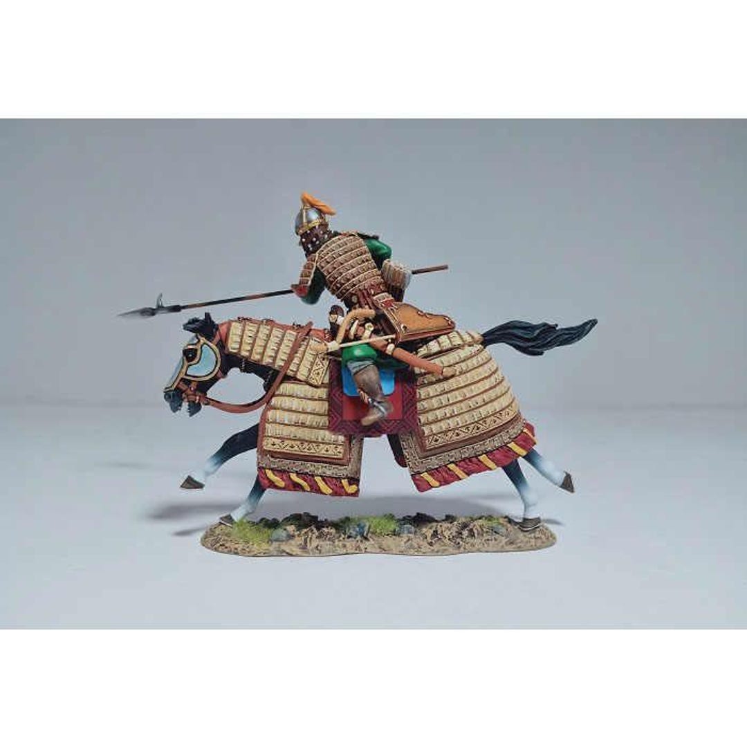 Mongol Heavy Cavalry Miniature Hand Painted Mongol Warrior on Armored ...