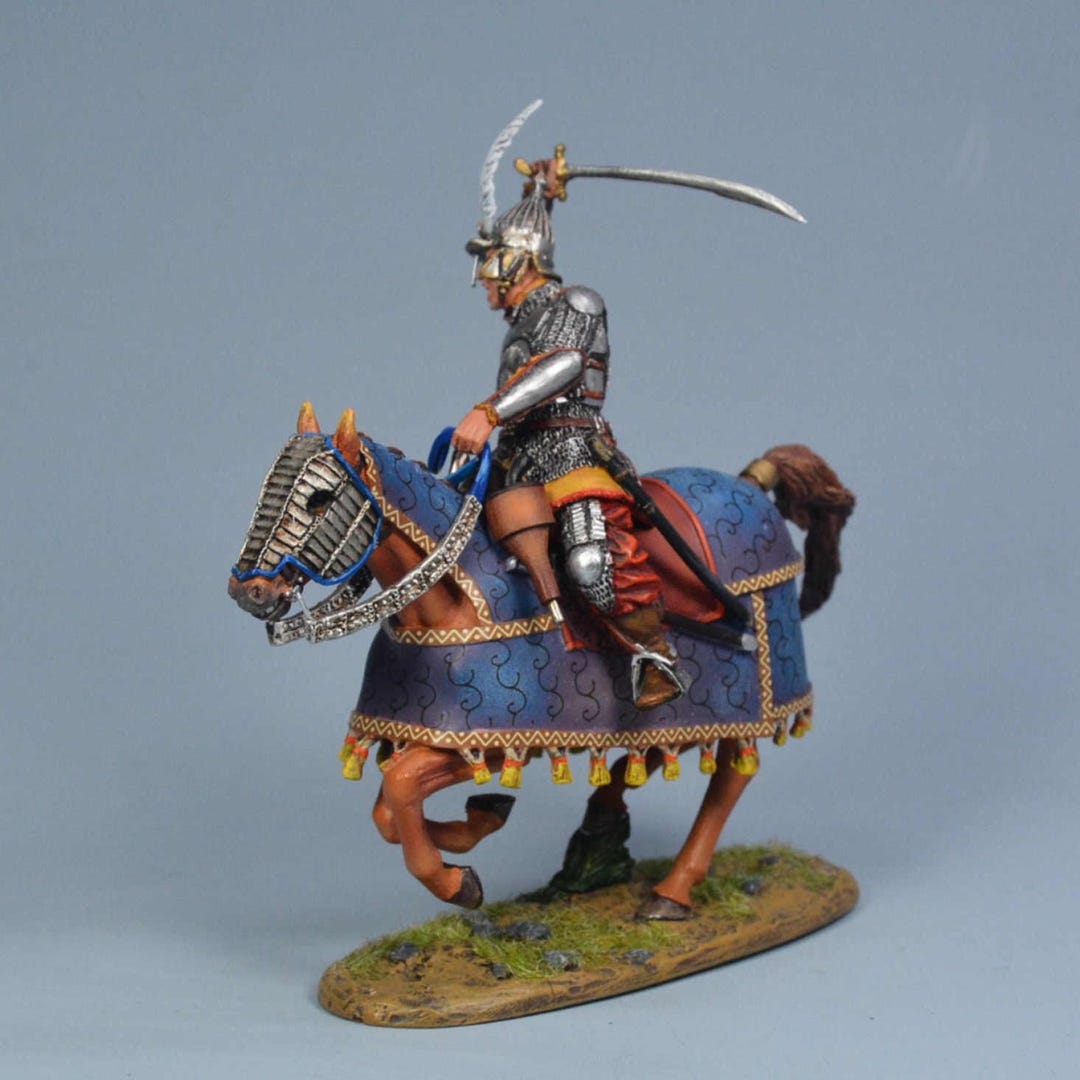 Ottoman Sipahi Heavy Cavalry Figurine Hand Painted Historical Warrior ...