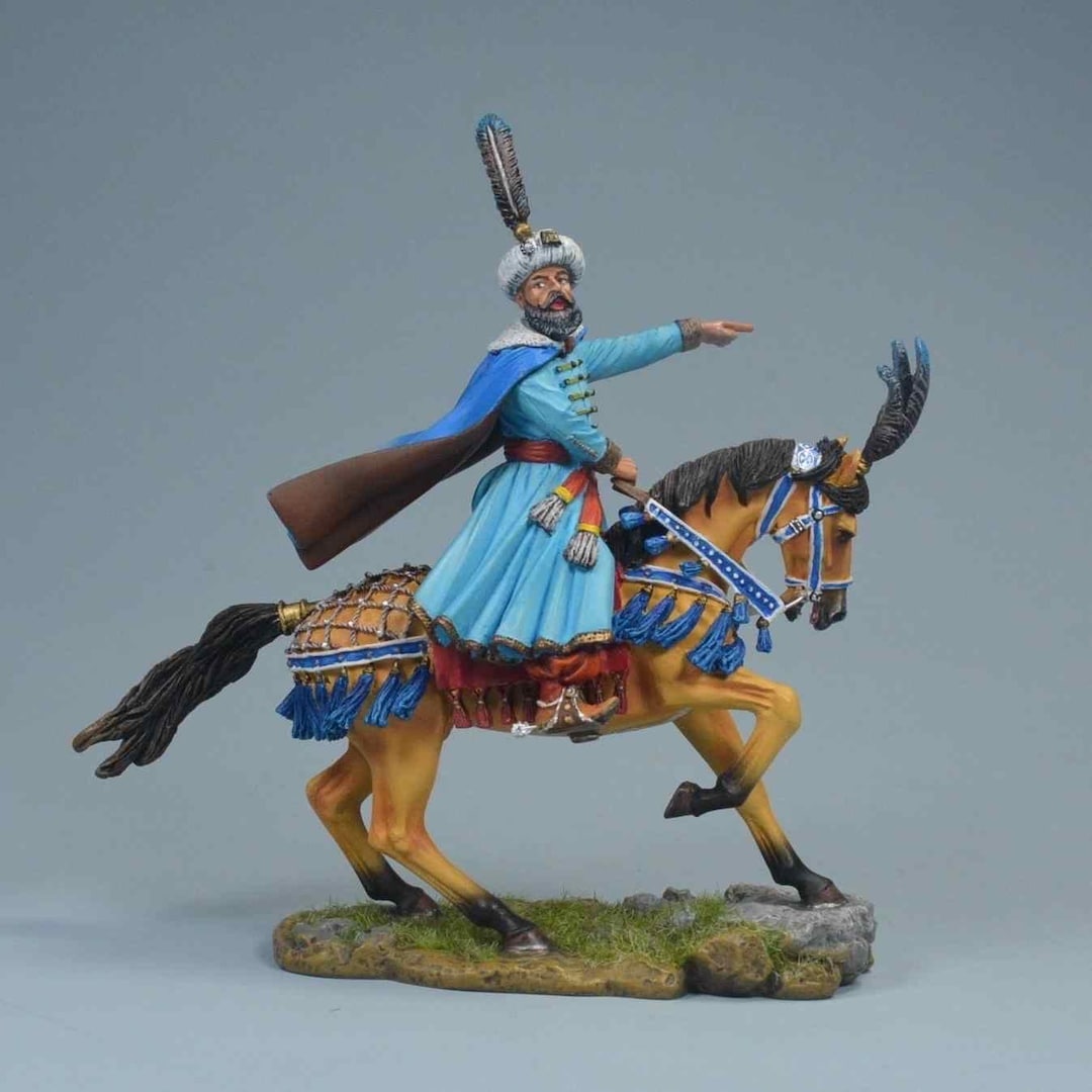 1:30 Scale Ottoman Grand Vizier Kara Mustafa Pasha Mounted Figure ...