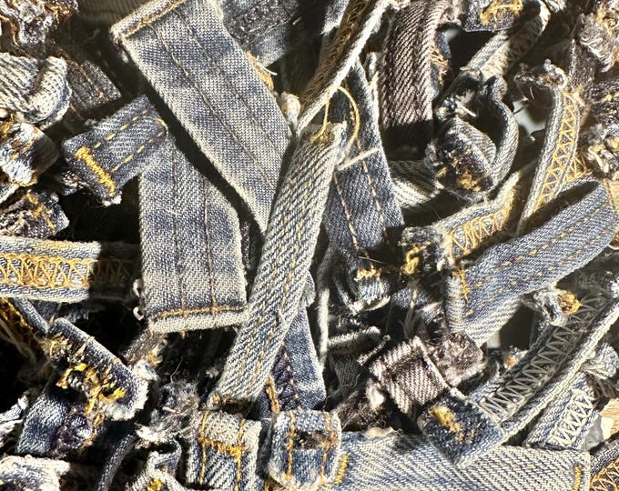 50 Denim Blue Jean Belt Loops - Perfect for Crafting, Repairing ...