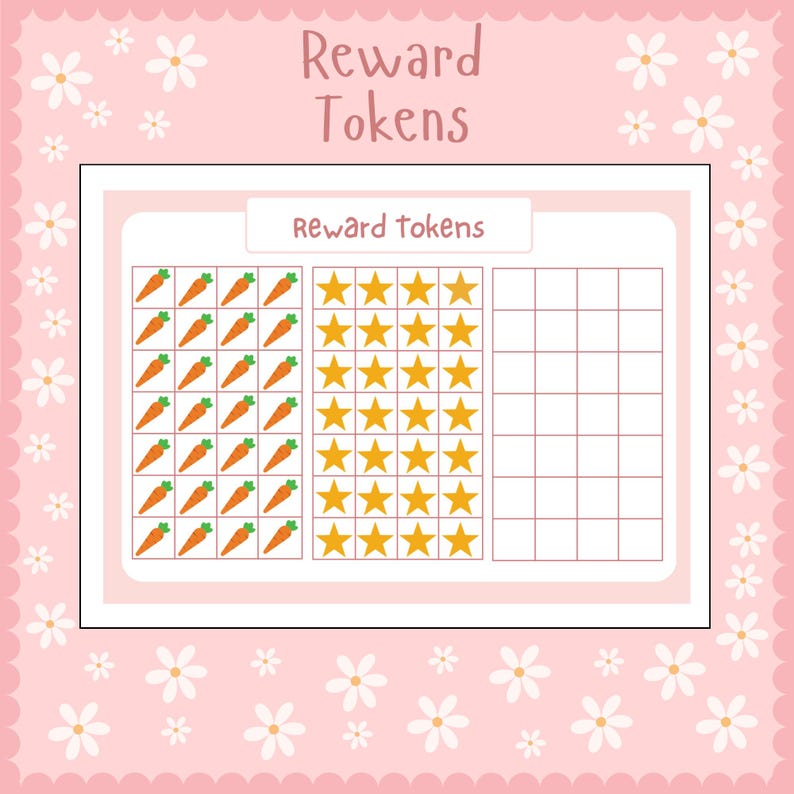 Bunny Potty Training Chart Kit | Toddler Reward System (printable ...