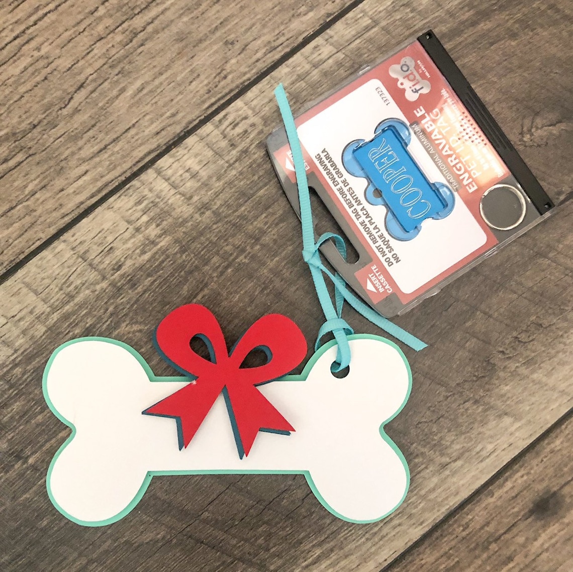 Dog Bone with Bow Gift Tags or Ornaments .SVG File Digital | Etsy