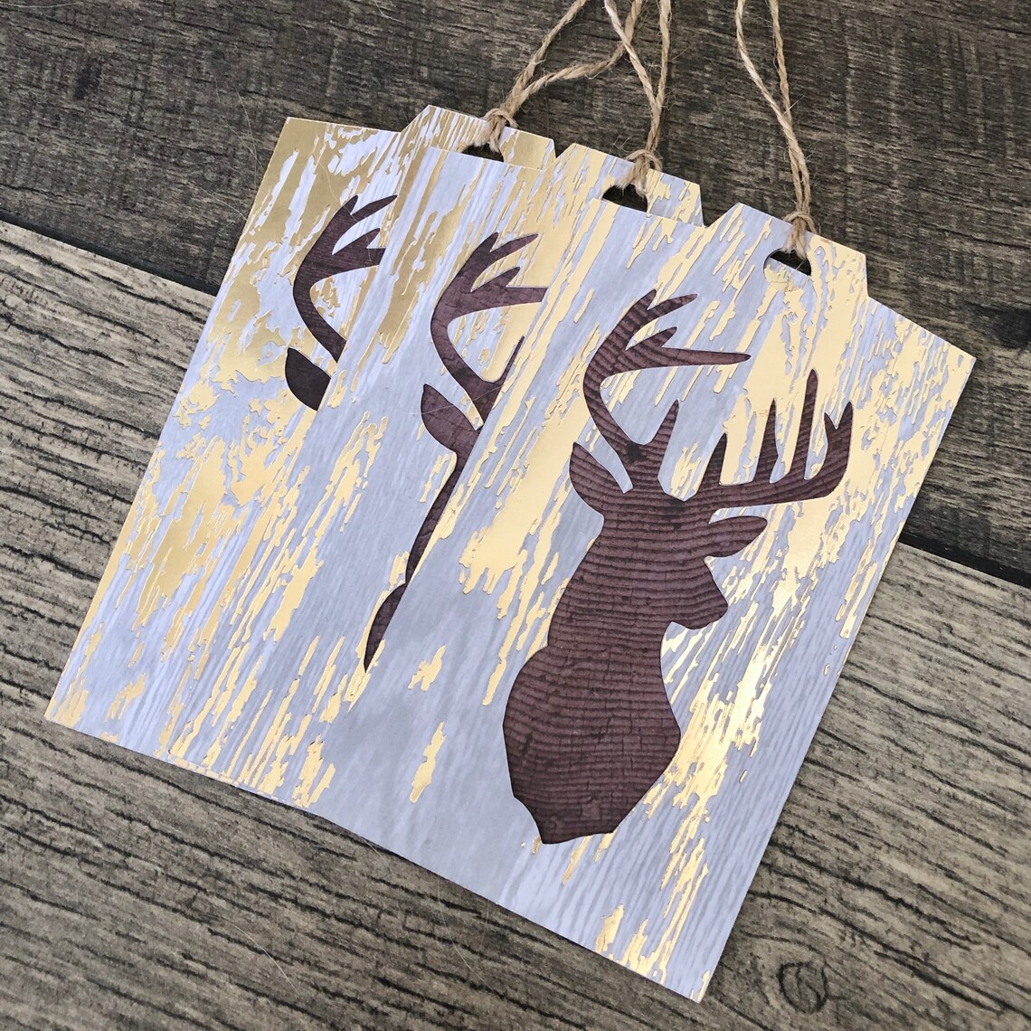 Deer Silhouette Gift Tags .SVG File Digital Download | Etsy
