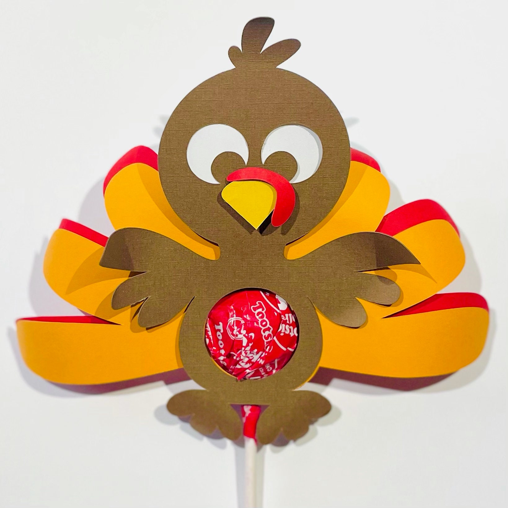 Thanksgiving Turkey Lollipop .SVG and PDF File Digital | Etsy