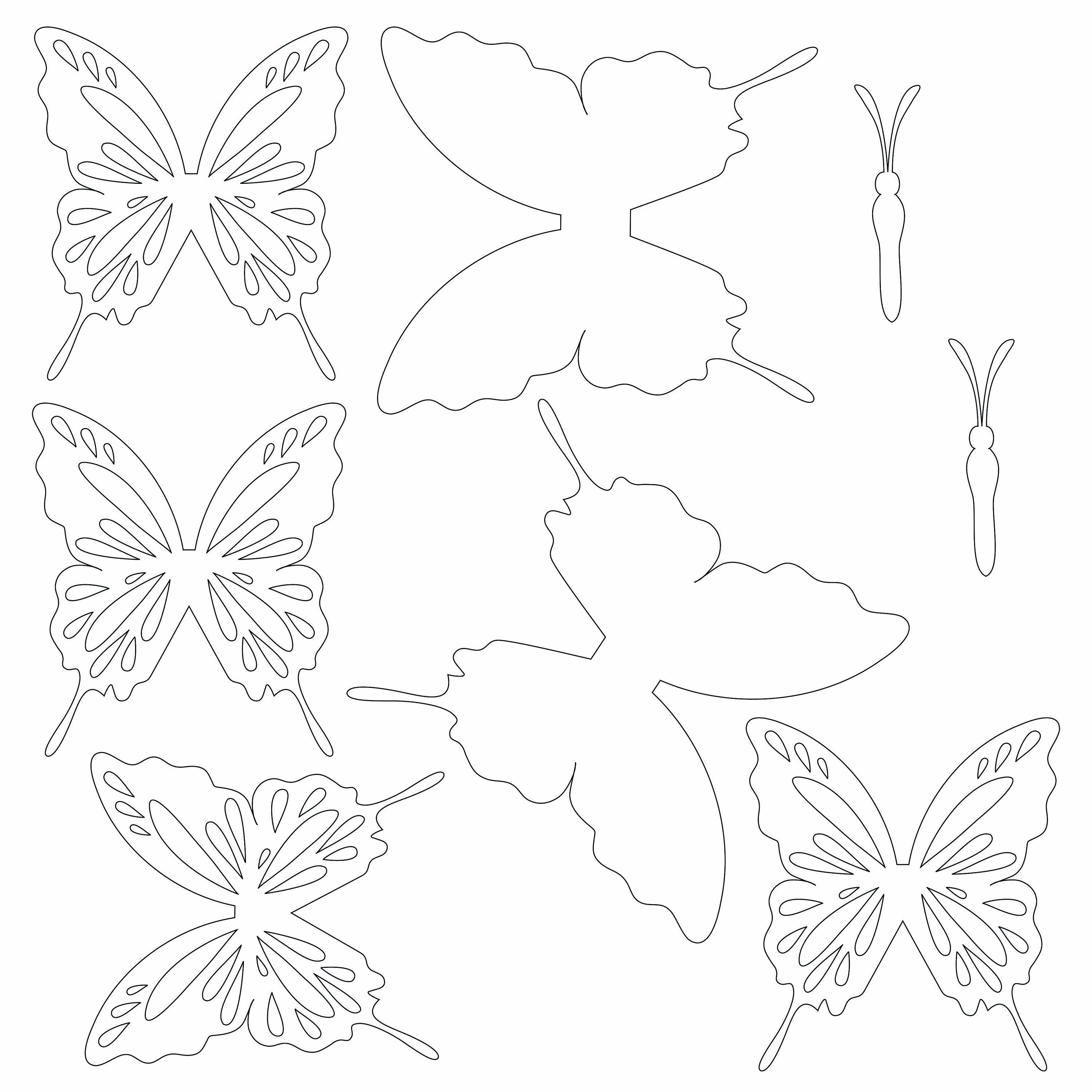 3-D Butterfly .SVG File Digital Download - Assembly Required for 3-D ...