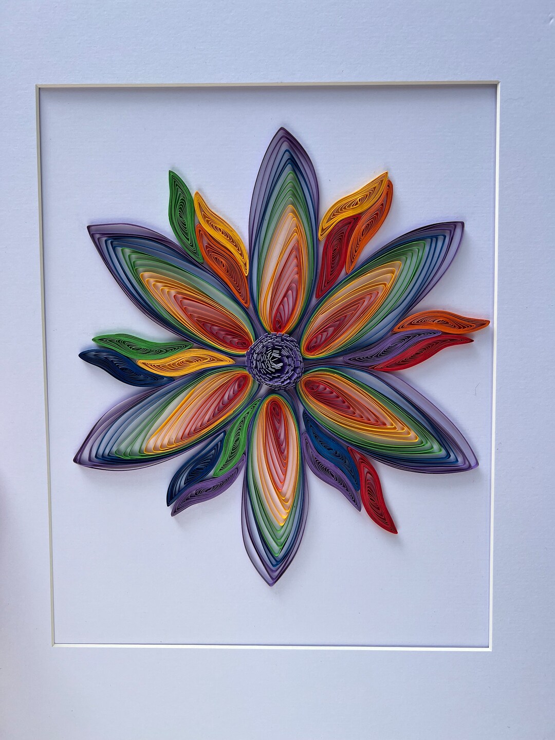 Quilled Rainbow Mosaic-paper Quilling-handmade - Etsy