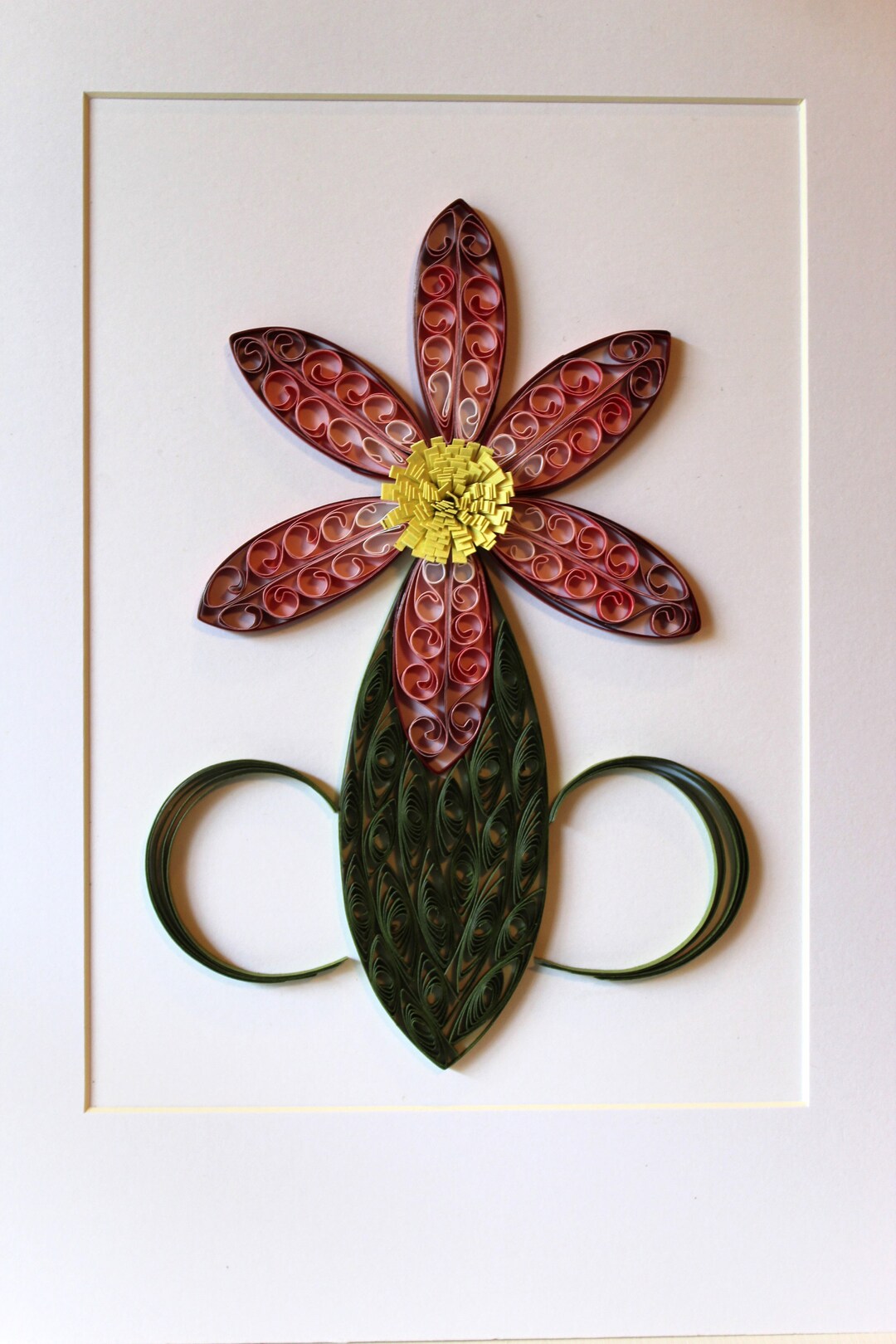 Quilled Cactus Flower-quilling Paper Art Handmade - Etsy
