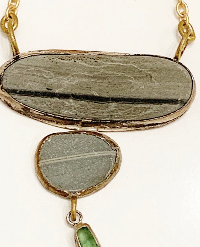 Seaglass Necklace Sea Stone Necklace Seaglass Pendant Seaglass Jewelry ...