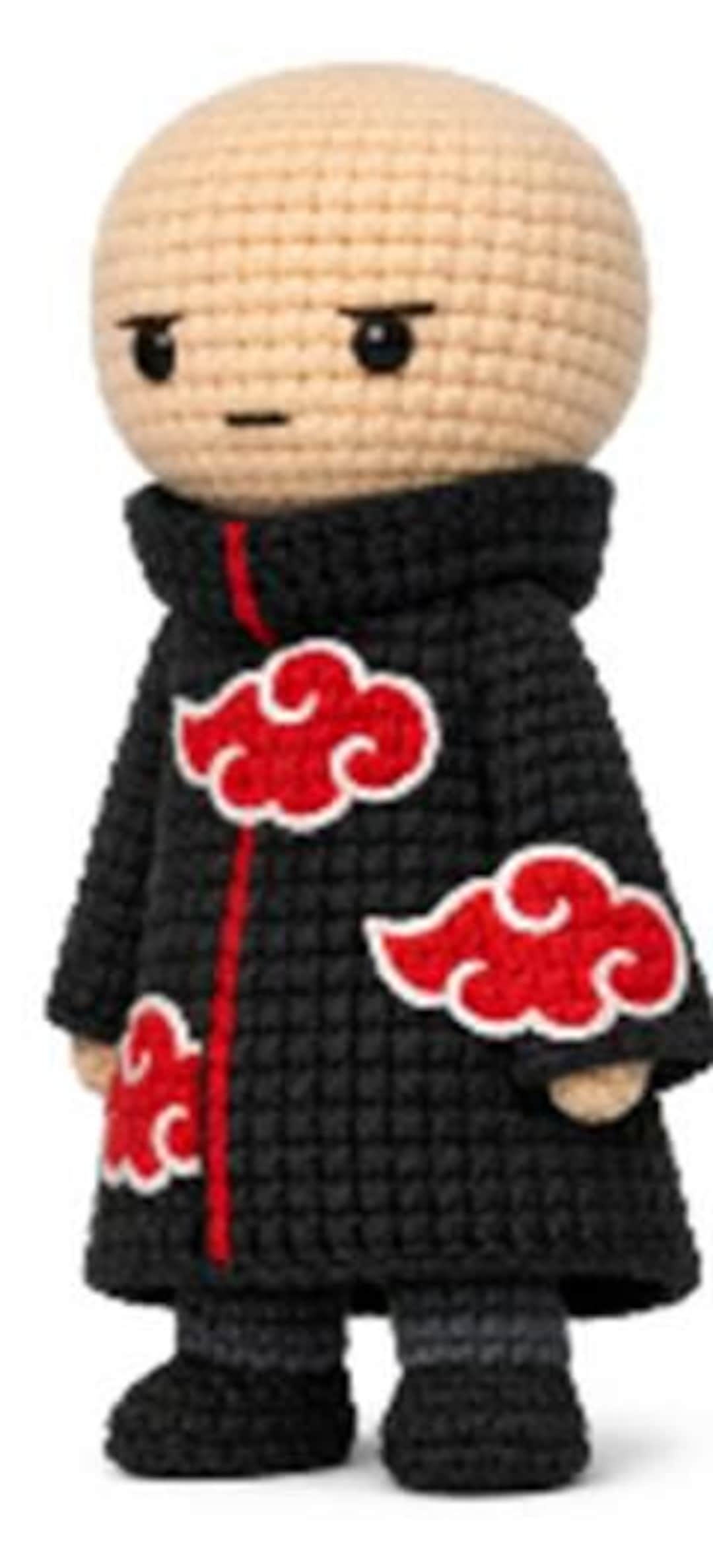 Anime-inspired Akatsuki Cloak Crochet Pattern | Doll Outfit | Naruto ...