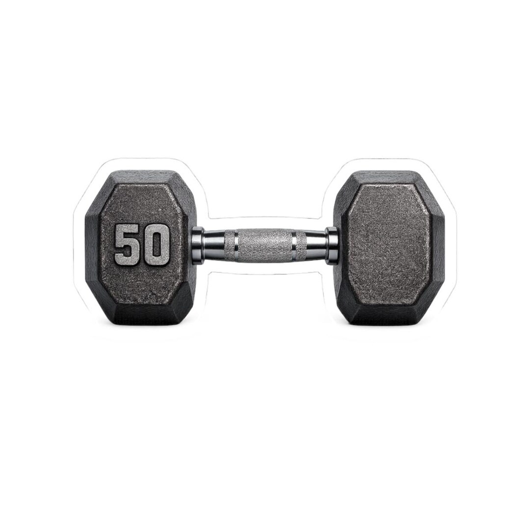 50lb Dumbbell Kiss-cut Stickers | Fitness Gym Weightlifting Sticker - Etsy