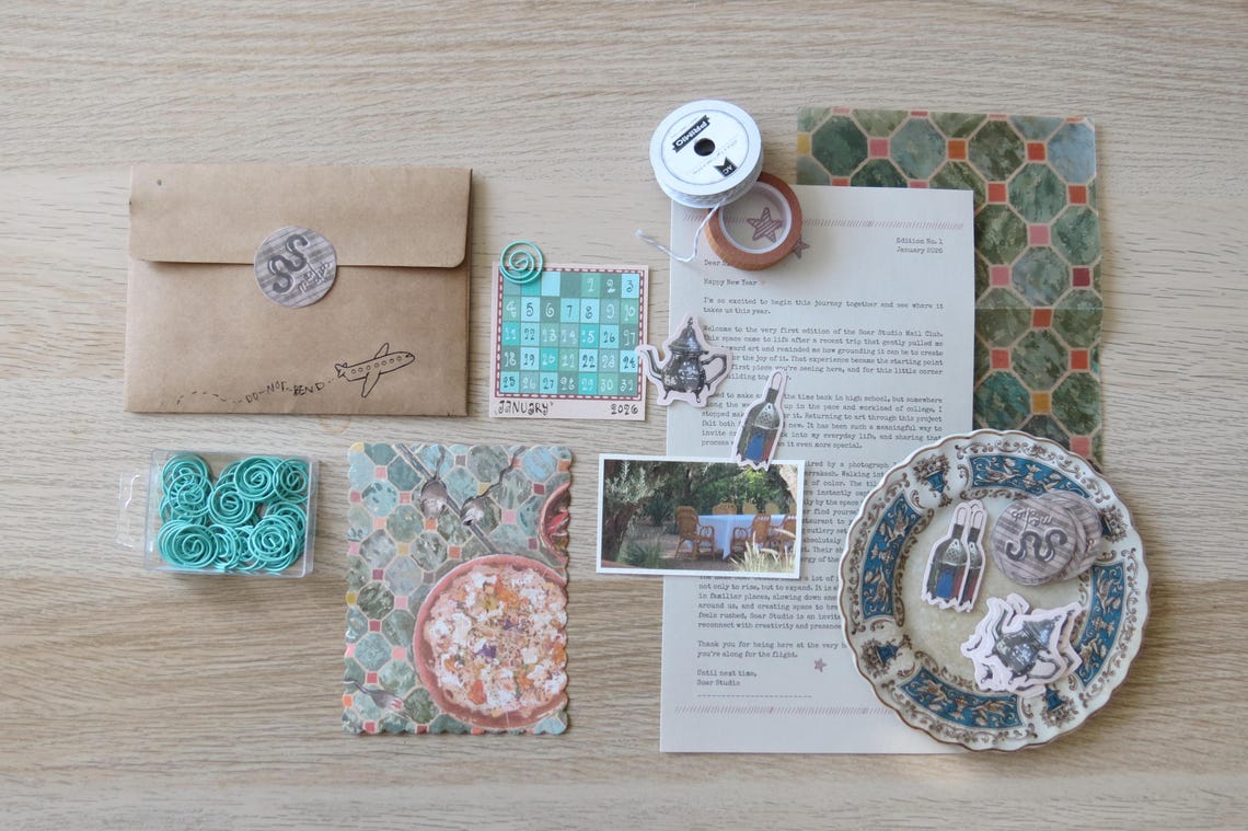 Soar Studio Mail Club | Monthly Art Club: Custom Artwork, Stickers ...