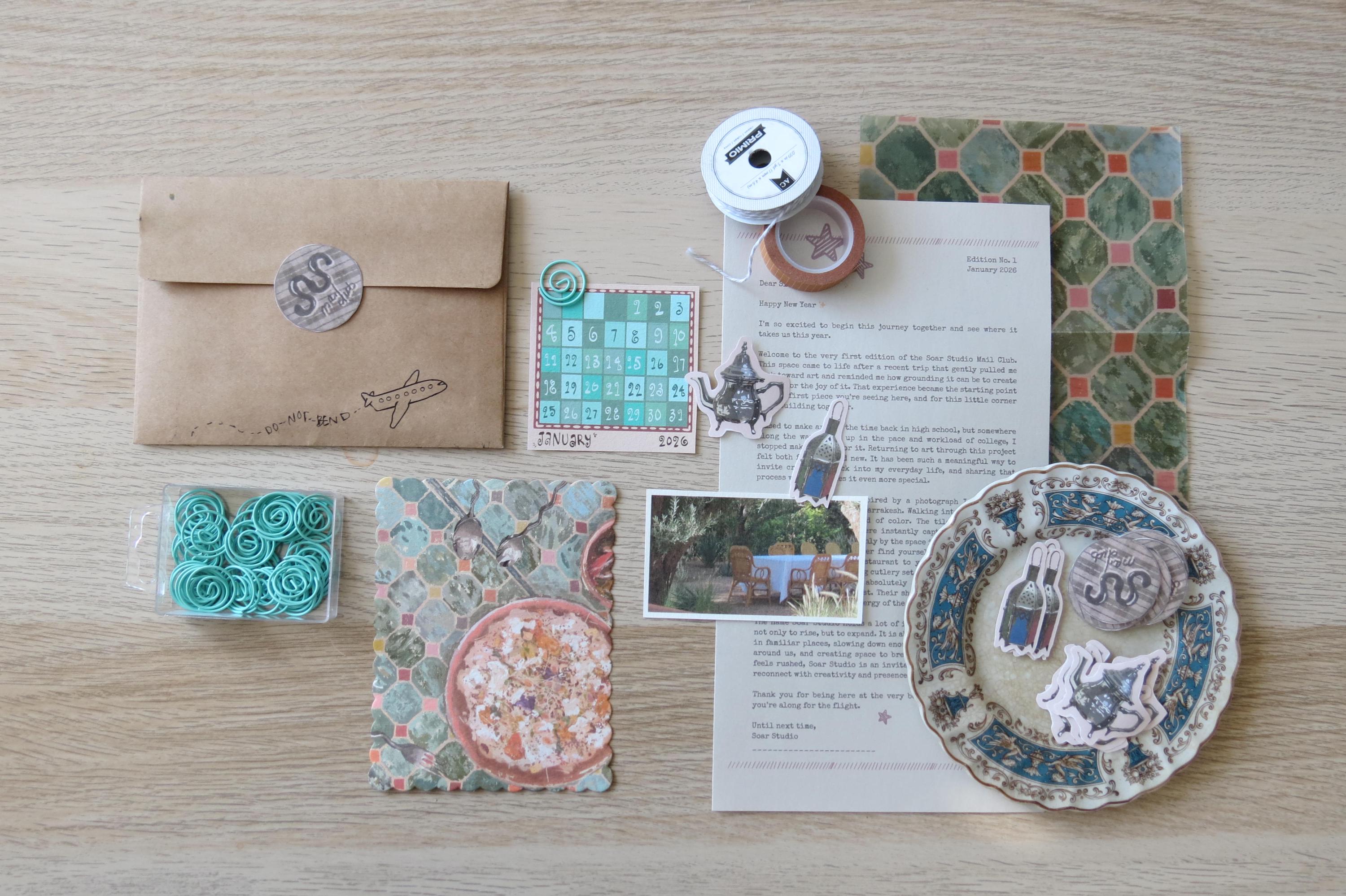 Soar Studio Mail Club | Monthly Art Club: Custom Artwork, Stickers ...