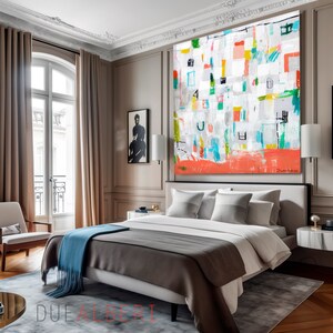 Abstract Wall Art, Abstract Painting Print, Large Colorful Modern ...