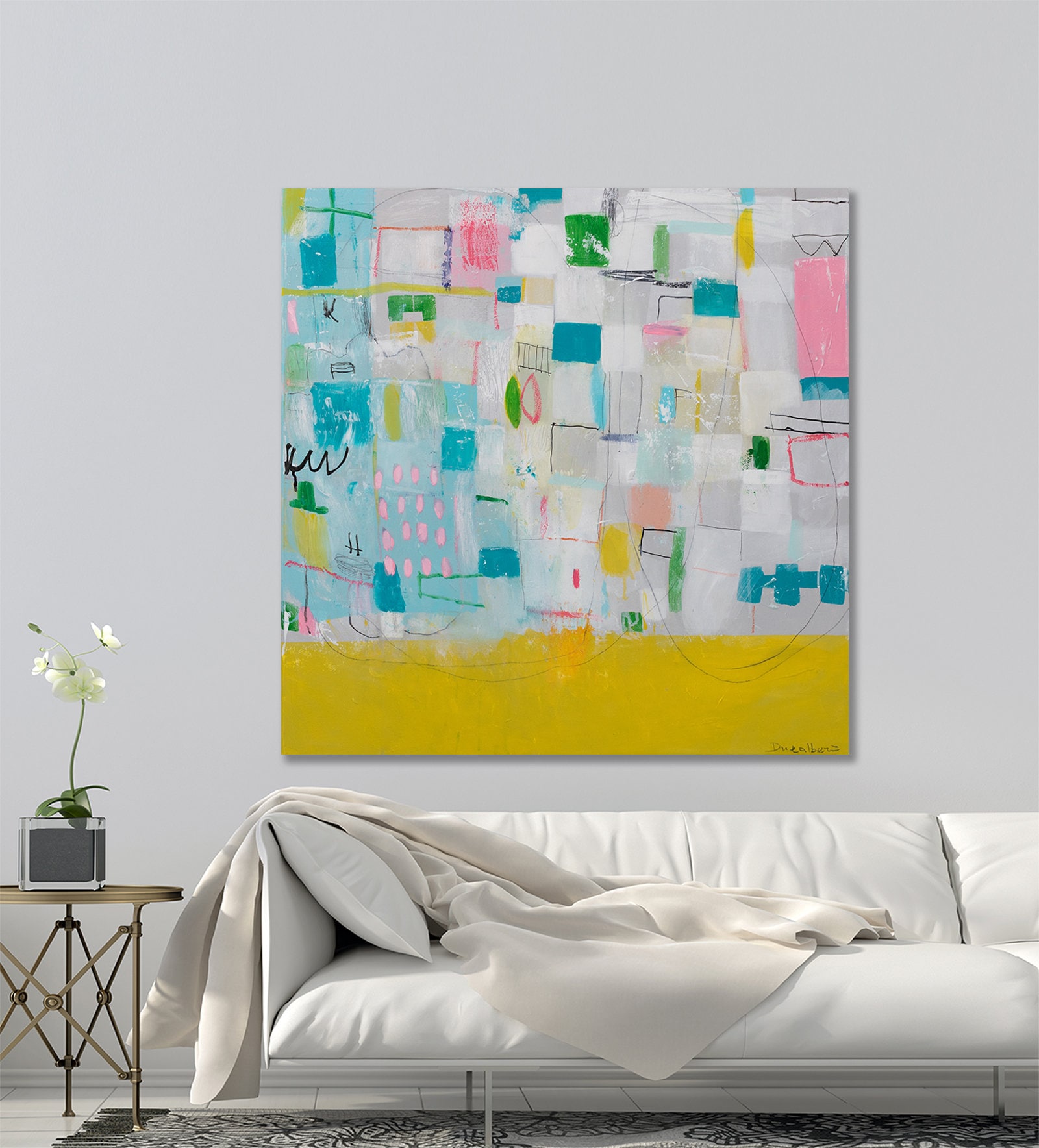 Large Abstract Art Print Colorful Abstract Painting Print | Etsy