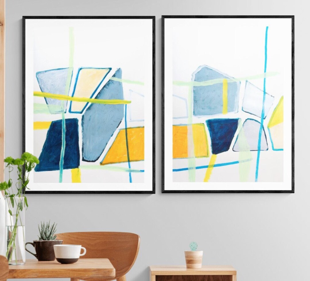 Soft Pastel Wall Art Unique Wall Art Set 2 Inspiring - Etsy