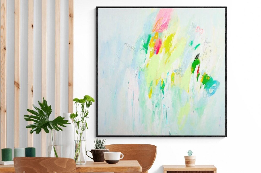Soft Abstract Art Large Abstract Painting Canvas Art Print - Etsy