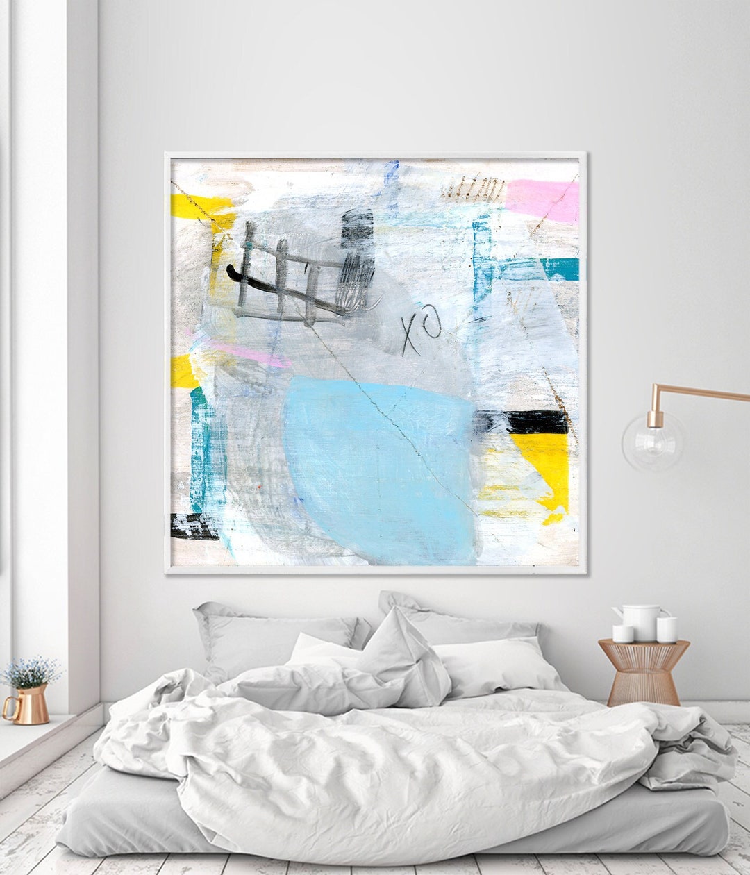 Colorful Abstract Painting Canvas Abstract Art Print - Etsy