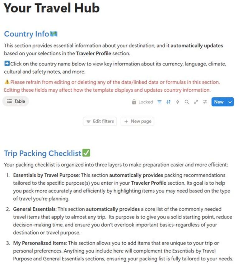 Global Compass™ Notion Travel Planner – Stress-free Trips, Smart ...