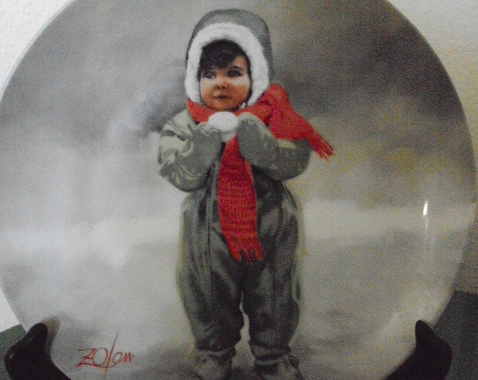 Donald Zolan Winter Angel 3rd Plate in Wonder of Childhood Collection ...