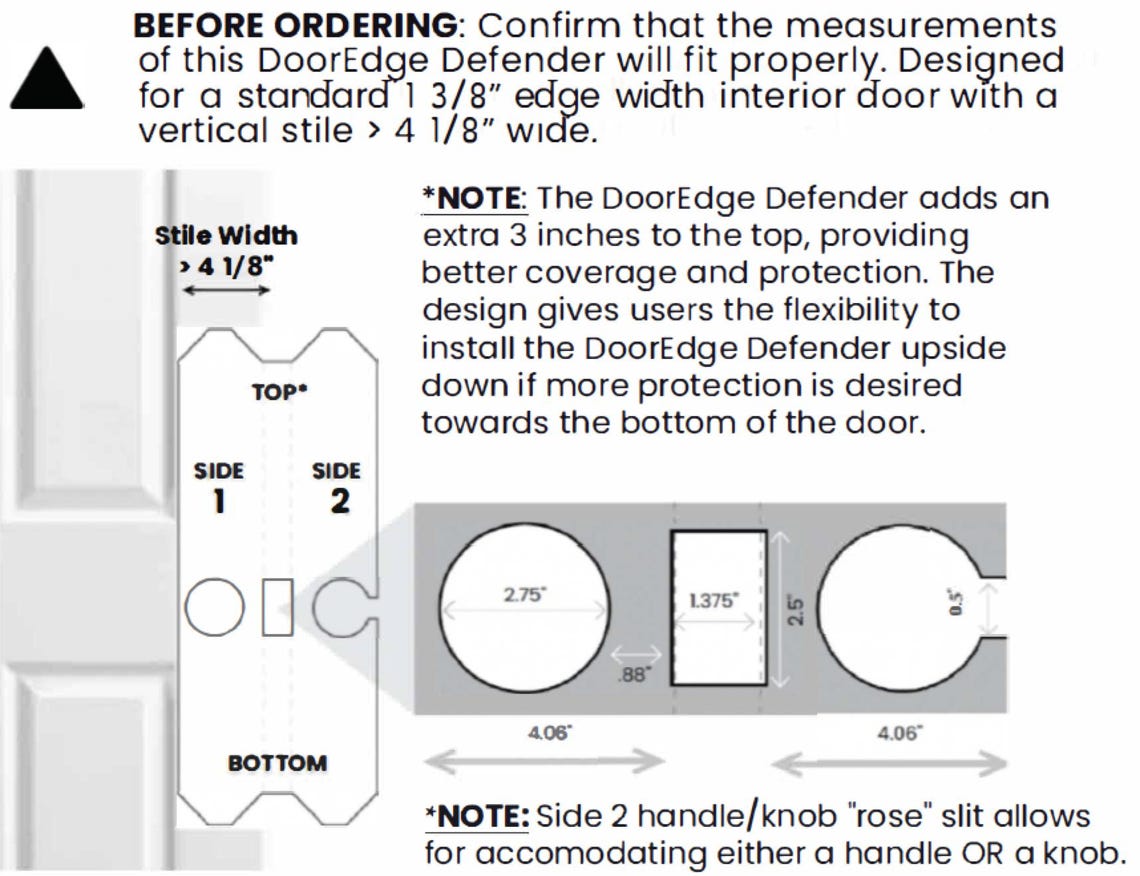 Dooredge Defender Interior Door Protector - Etsy