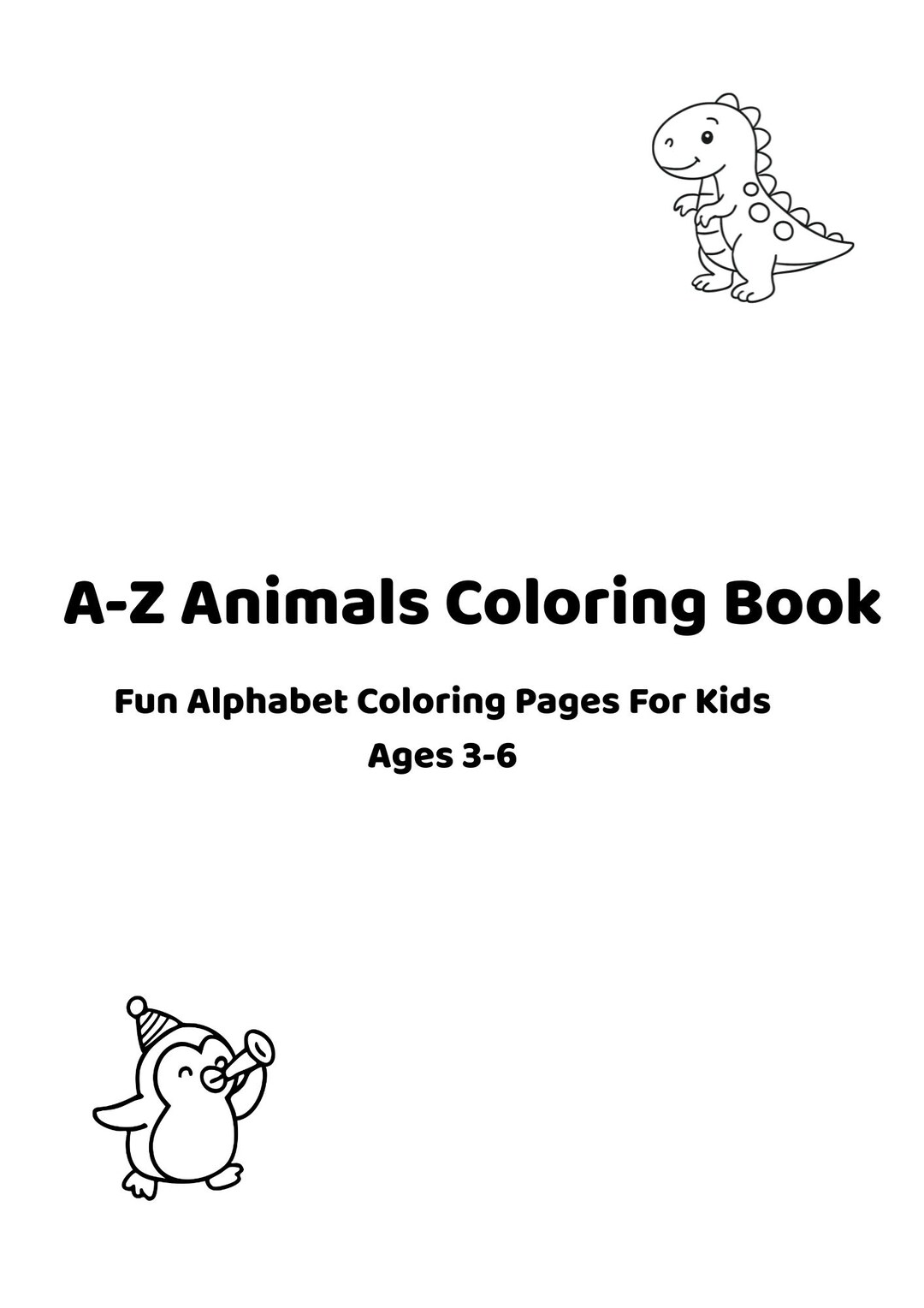 A-Z Animals Coloring Book for Kids| Alphabet Learning Printable ...