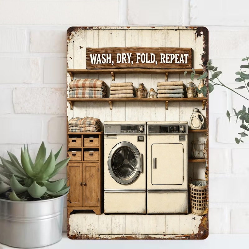 Vintage Tin Laundry Signs - Etsy