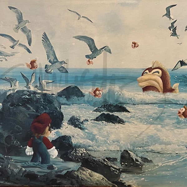 Mario 64 Paintings - Etsy