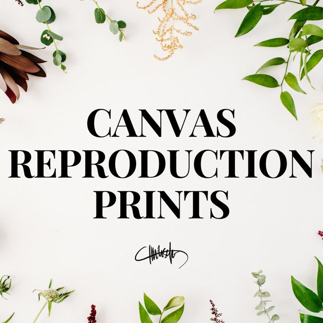 Canvas Reproduction Prints - Etsy