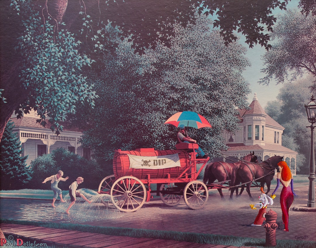 Roger Rabbit and Jessica Rabbit Fan Art Parody Print - Etsy