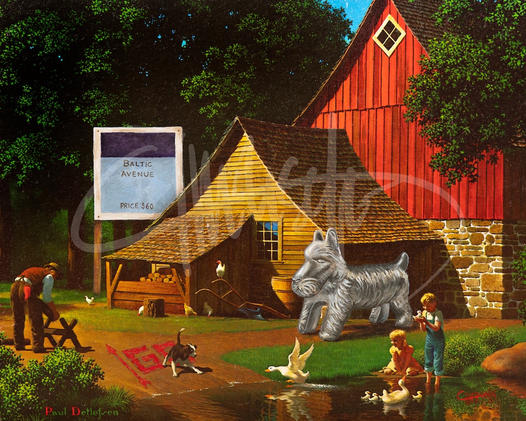 Monopoly Parody Painting Print - Etsy