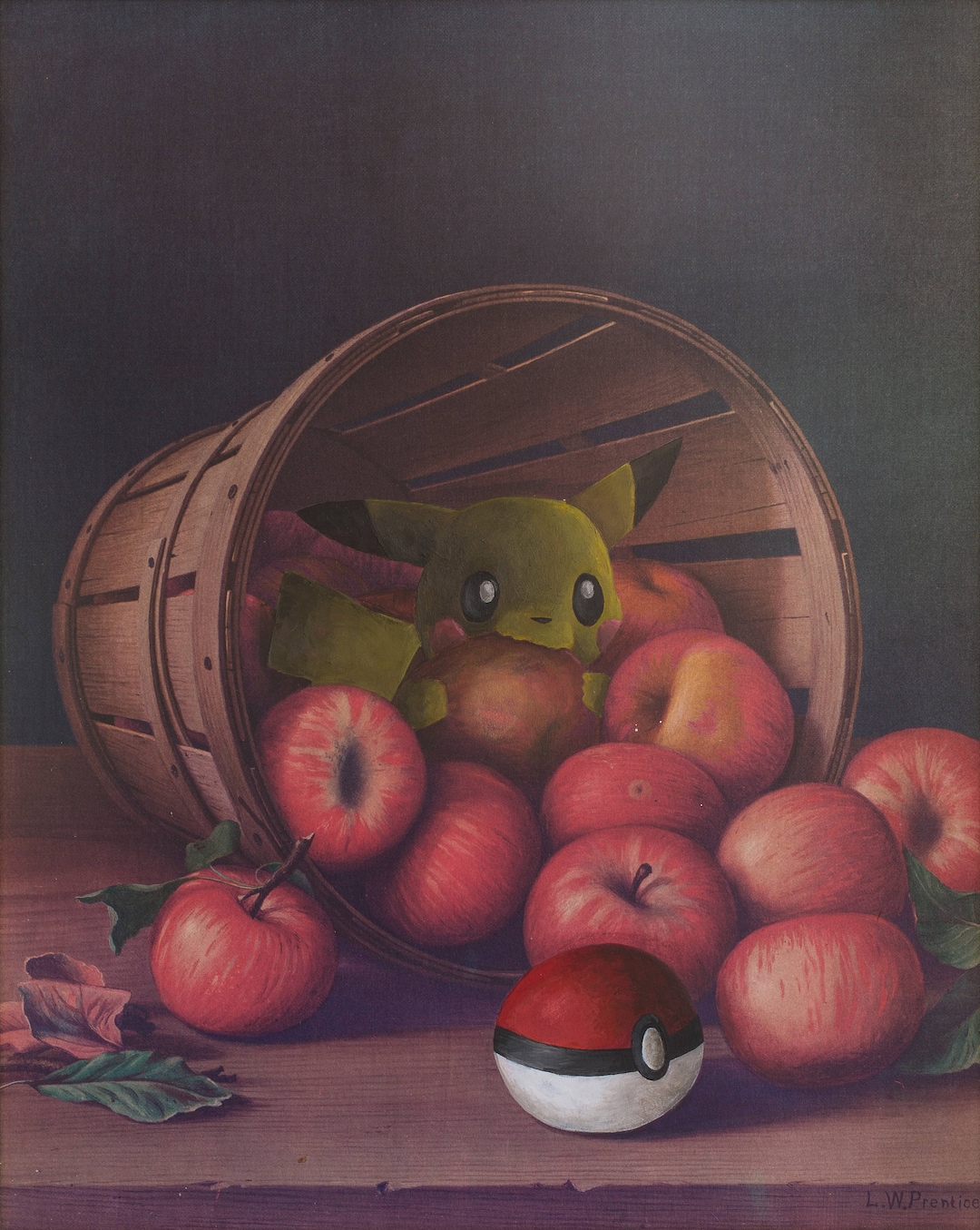 Pikachu Parody Painting Print - Etsy