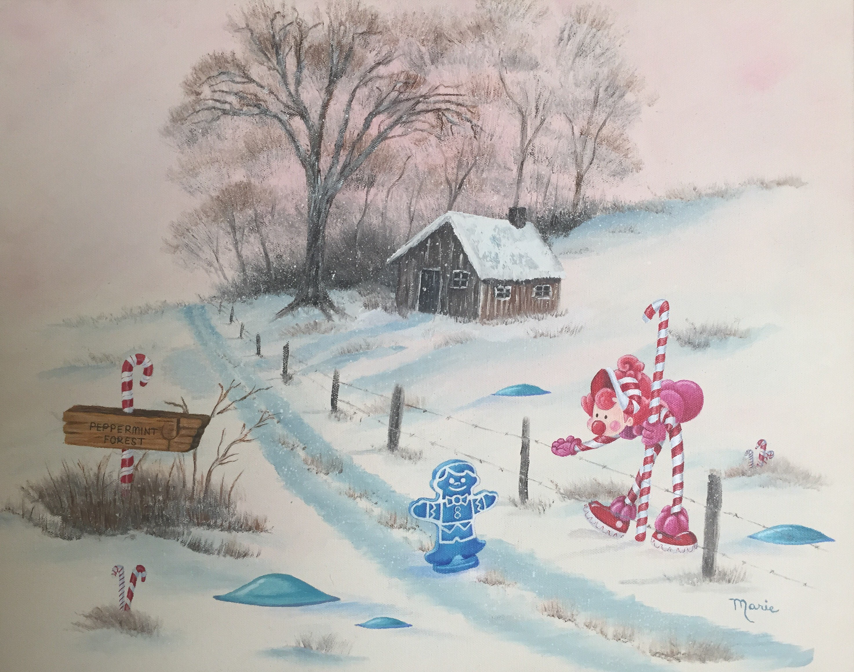 Candy Land Parody Painting 'The World of Sweets' | Etsy