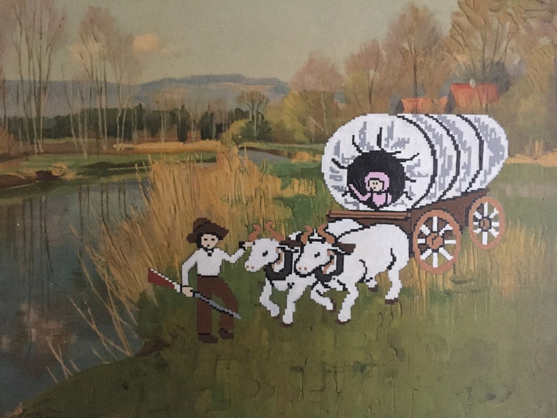 Oregon Trail Game Parody Painting Print | Etsy