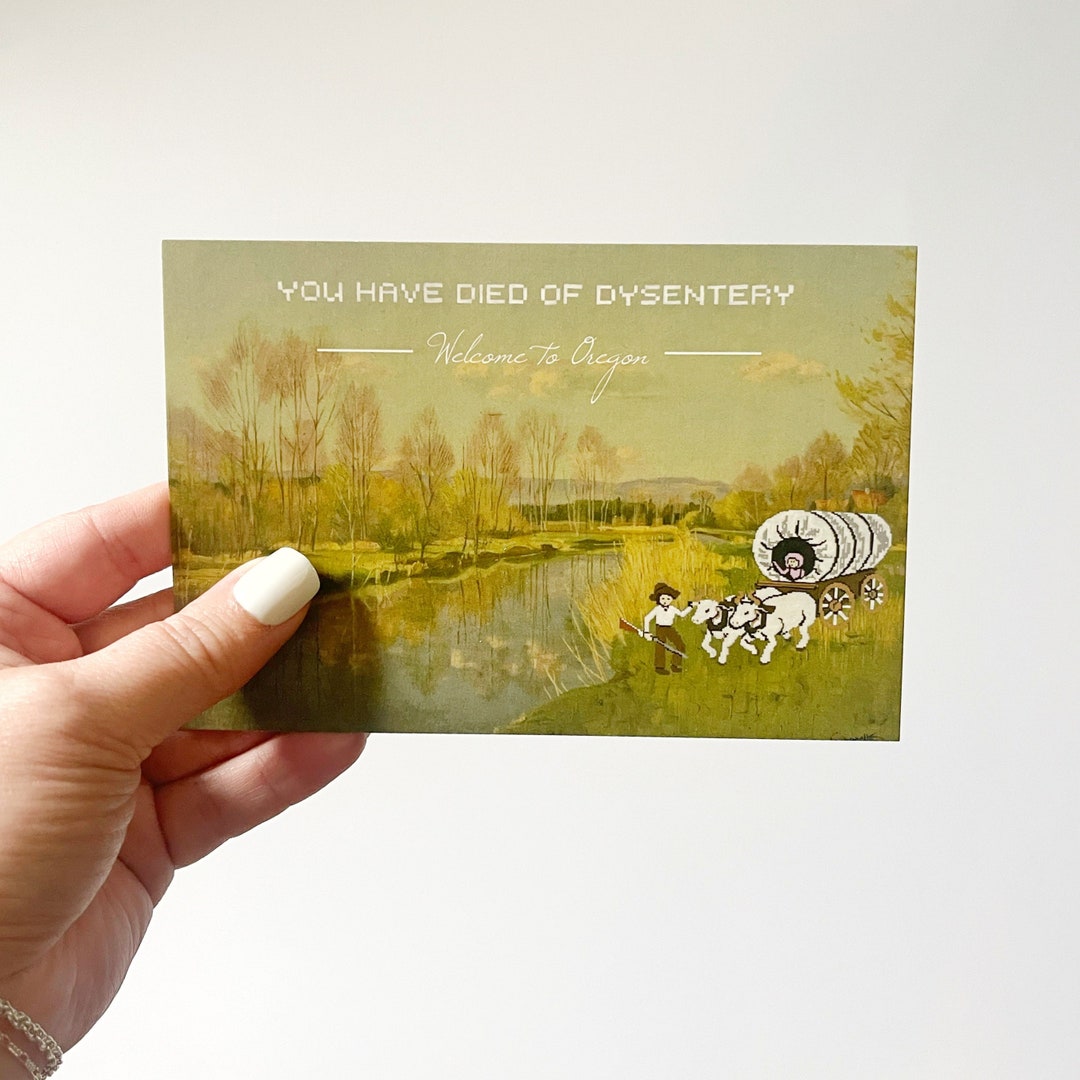 Oregon Trail Postcard - Etsy