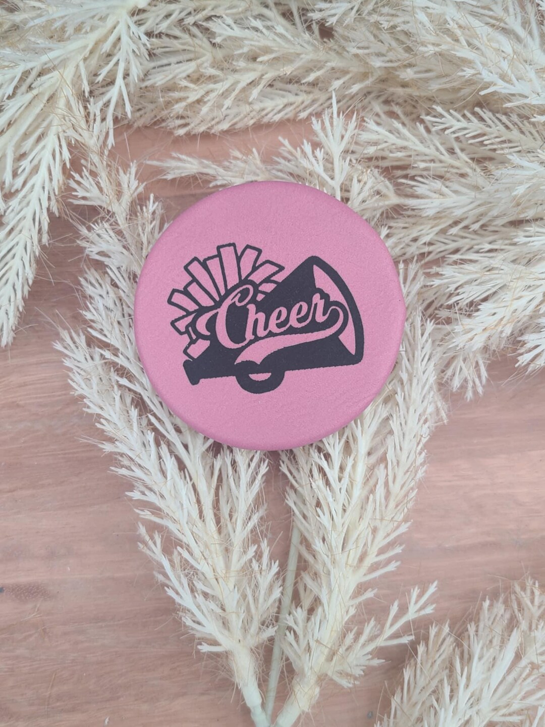 Personalized Cheerleader Compact Mirror: Engraved Leatherette Pocket ...