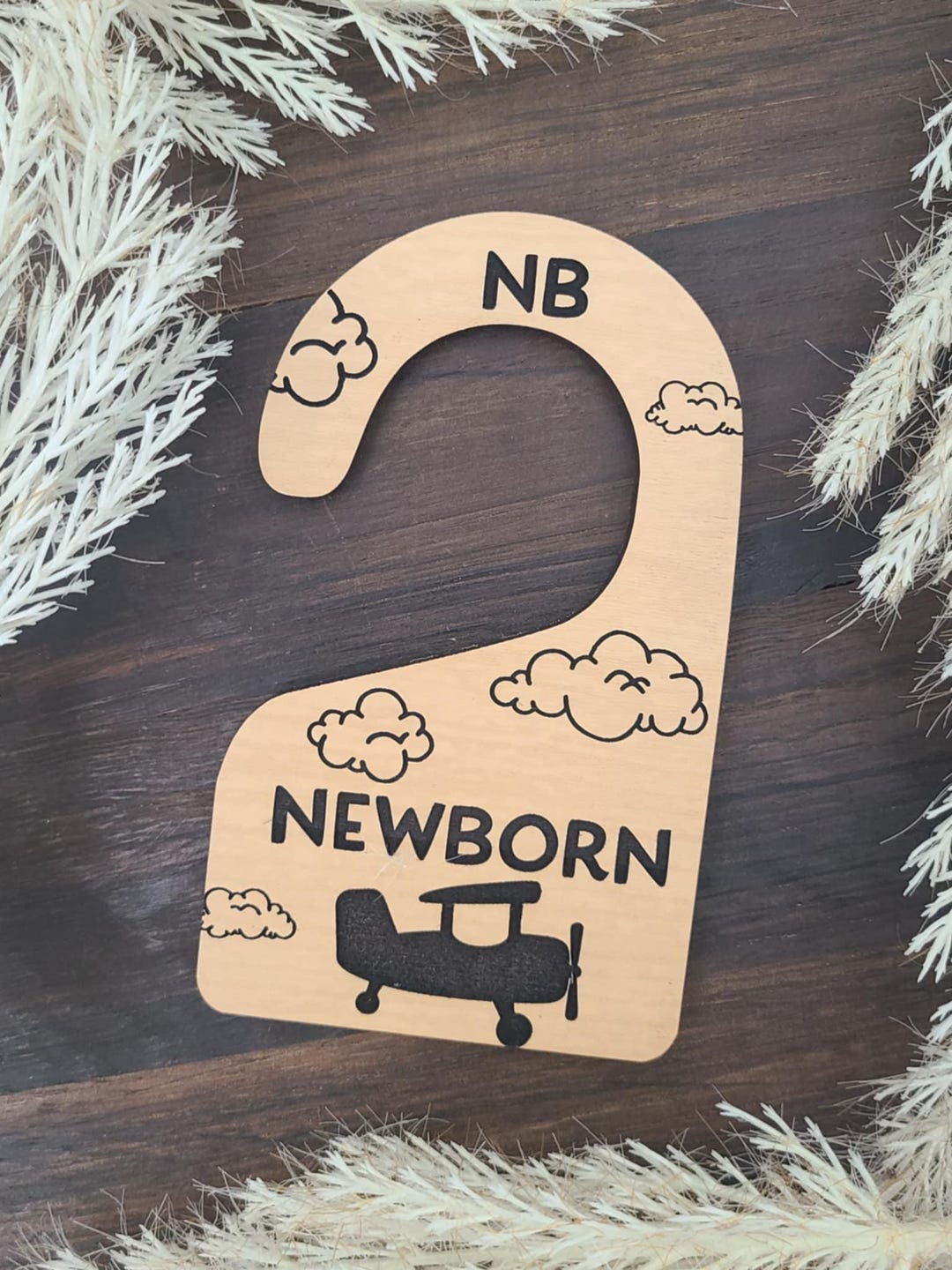 Airplane Nursery Closet Dividers: Birch Wood Baby Clothes Size Markers ...