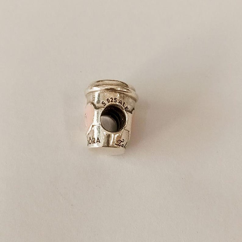 Silver PANDORA Drink to Go Coffee Cup Charm - Etsy