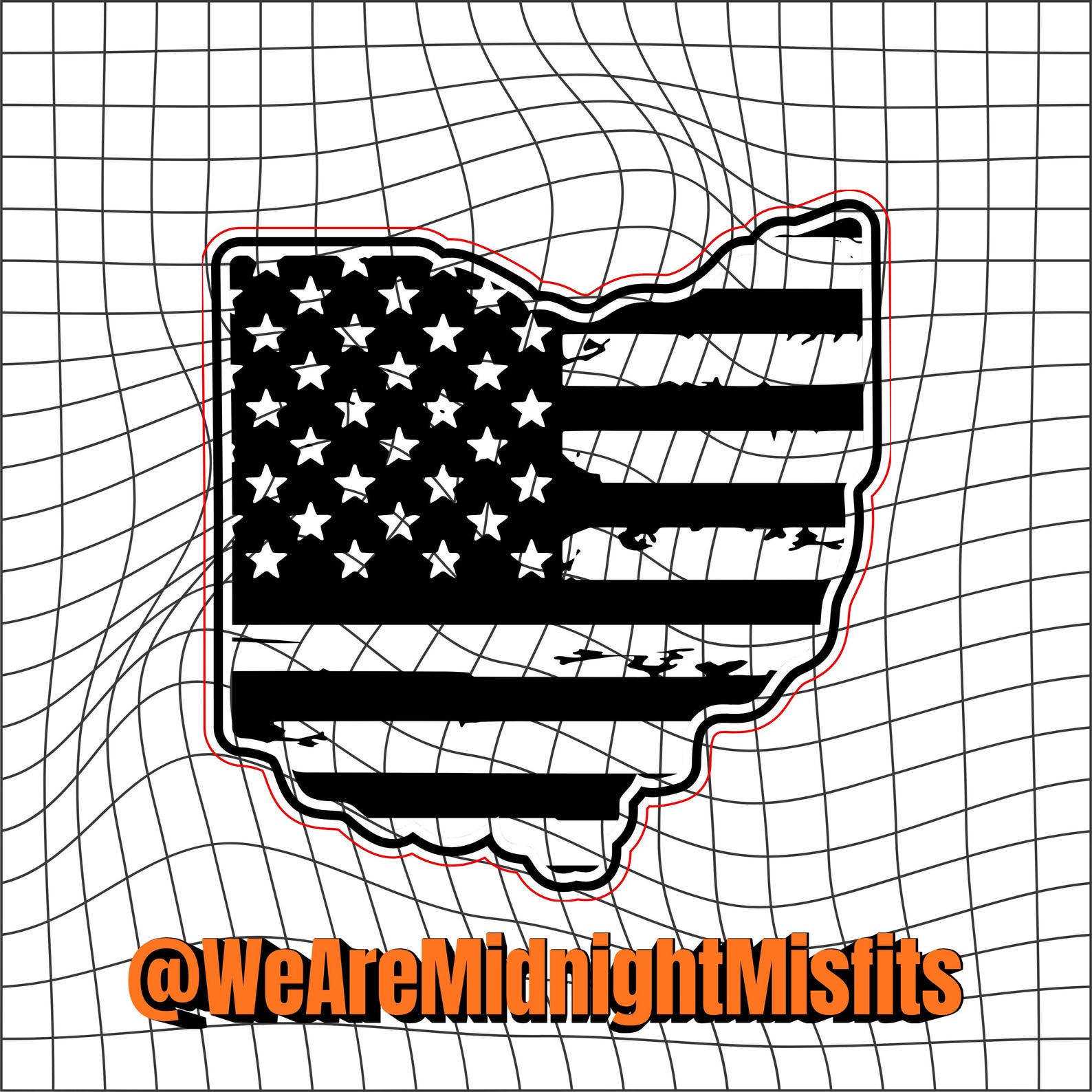 Distressed Ohio American Flag SVG | Ohio Pride Cut File (digital ...