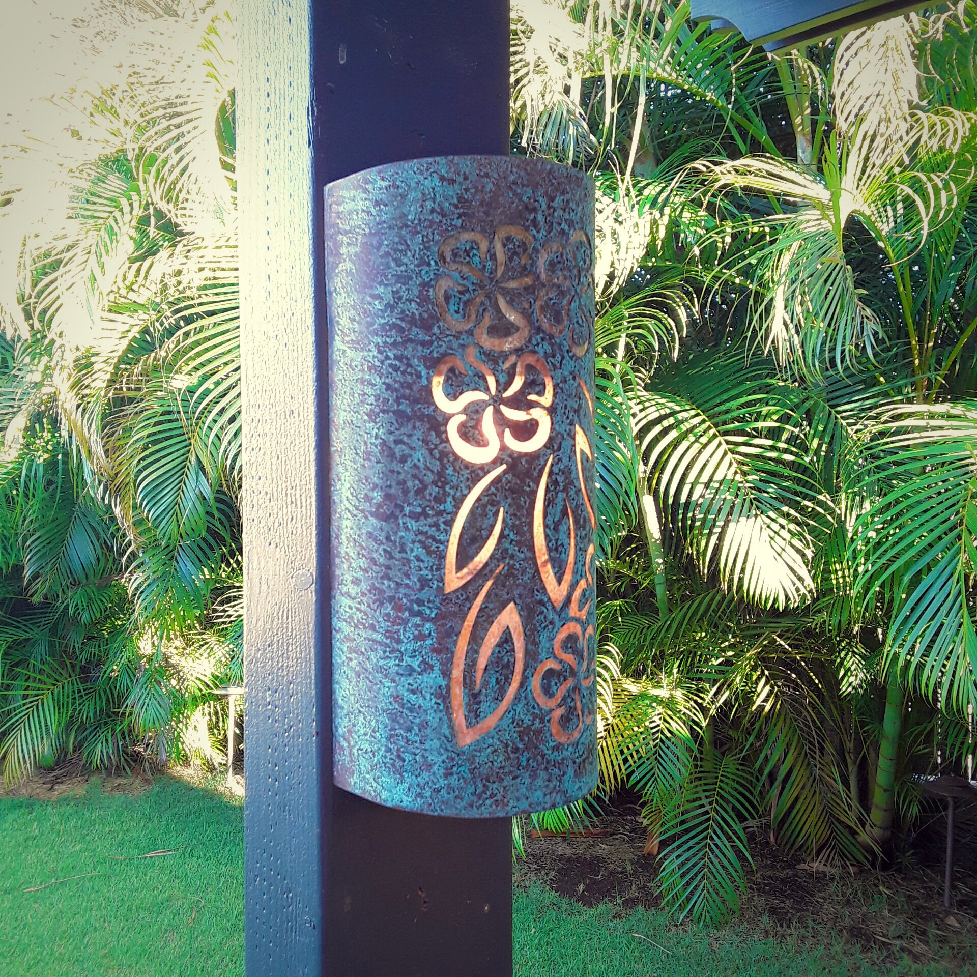Plumeria Flower Copper Sconce Light- Small - Etsy