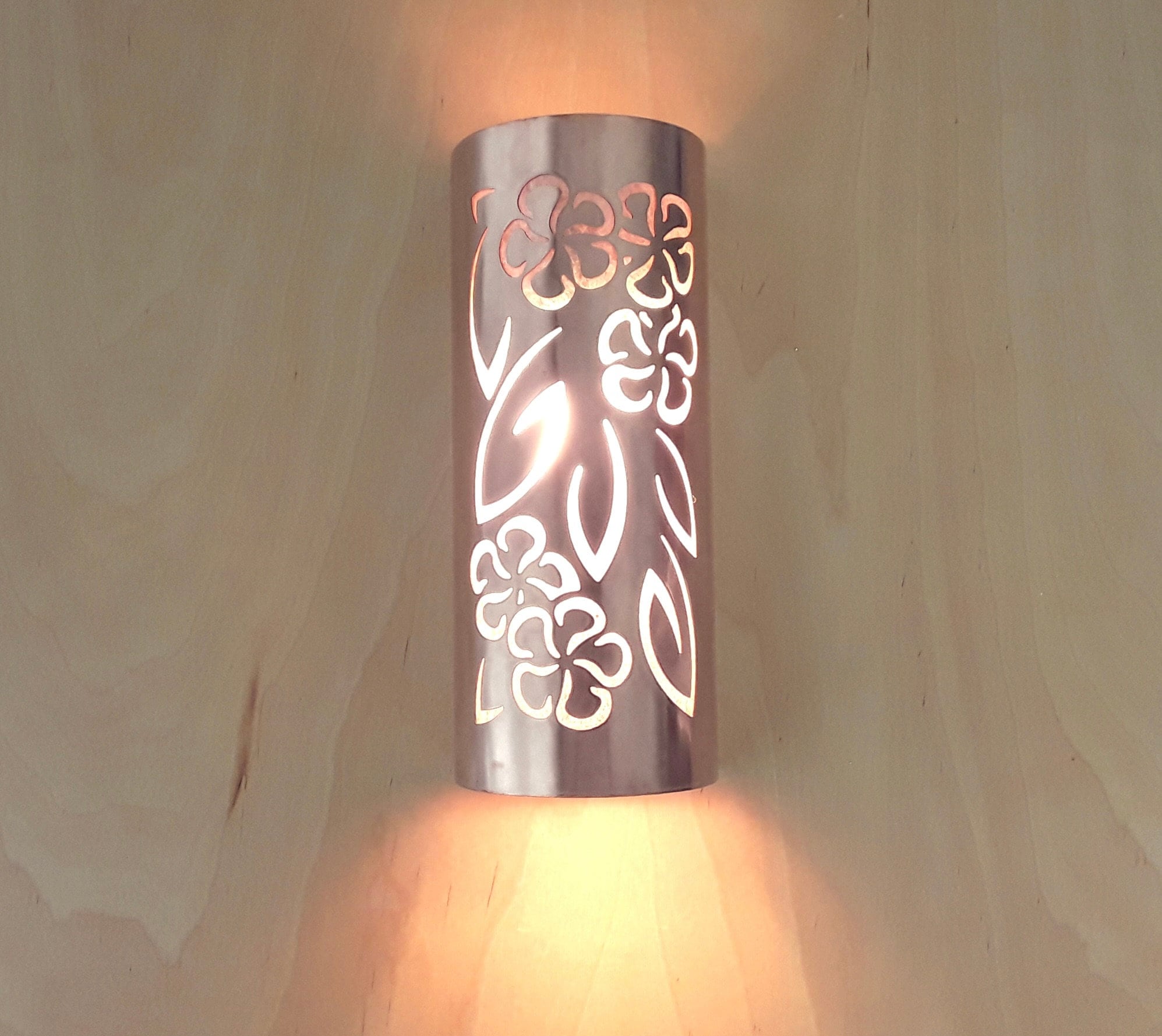 Plumeria Flower Copper Sconce Light- Small - Etsy